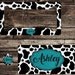 Cow Print Monogram License Plate Personalized License Plate - Etsy