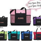 Glitter Avon Totebag, Avon Bag, Avon Lady Totebag, Tote Bag, Tote, Bag ...