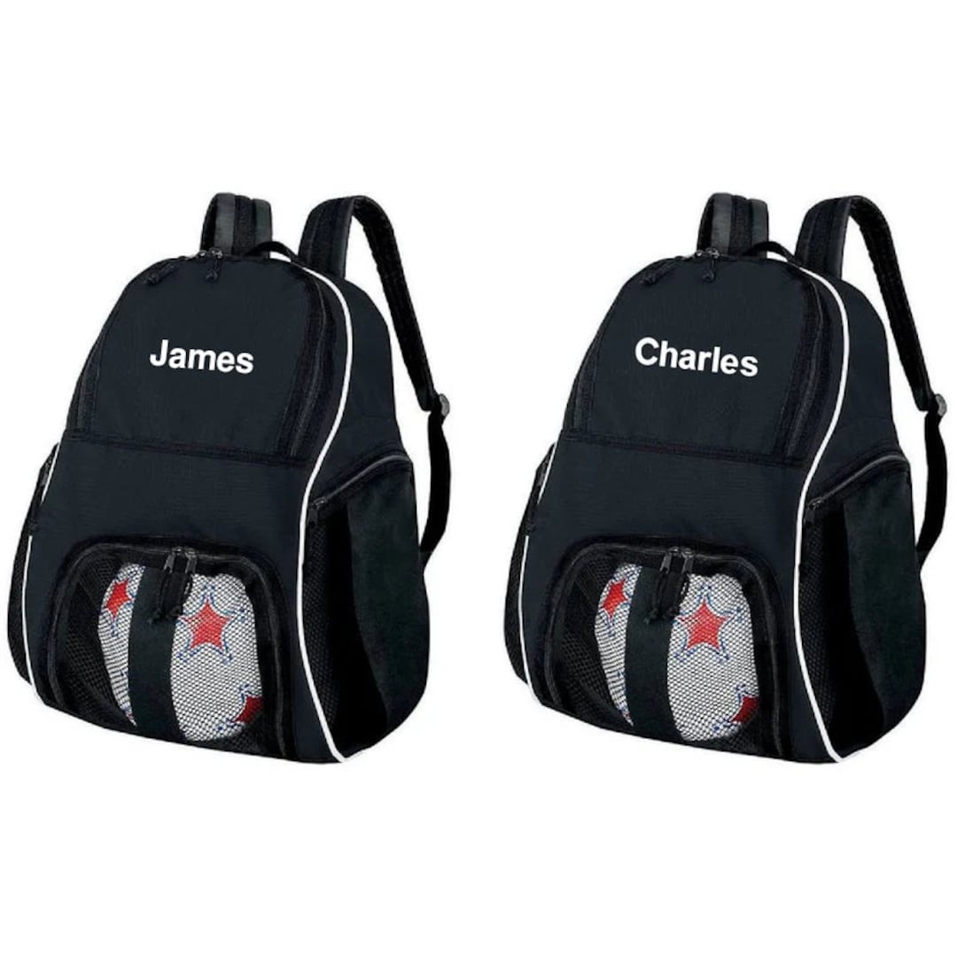 Personalized Soccer Bag, Name Only Soccer Backpack, Embroidered Soccer ...