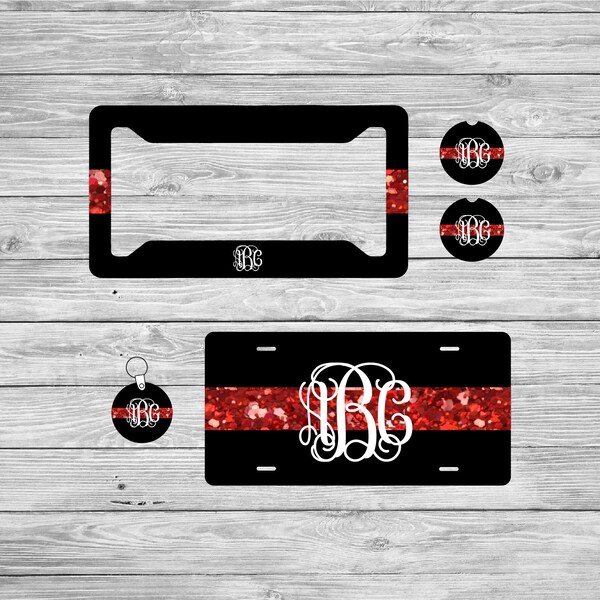 Red Line License Plate - Etsy