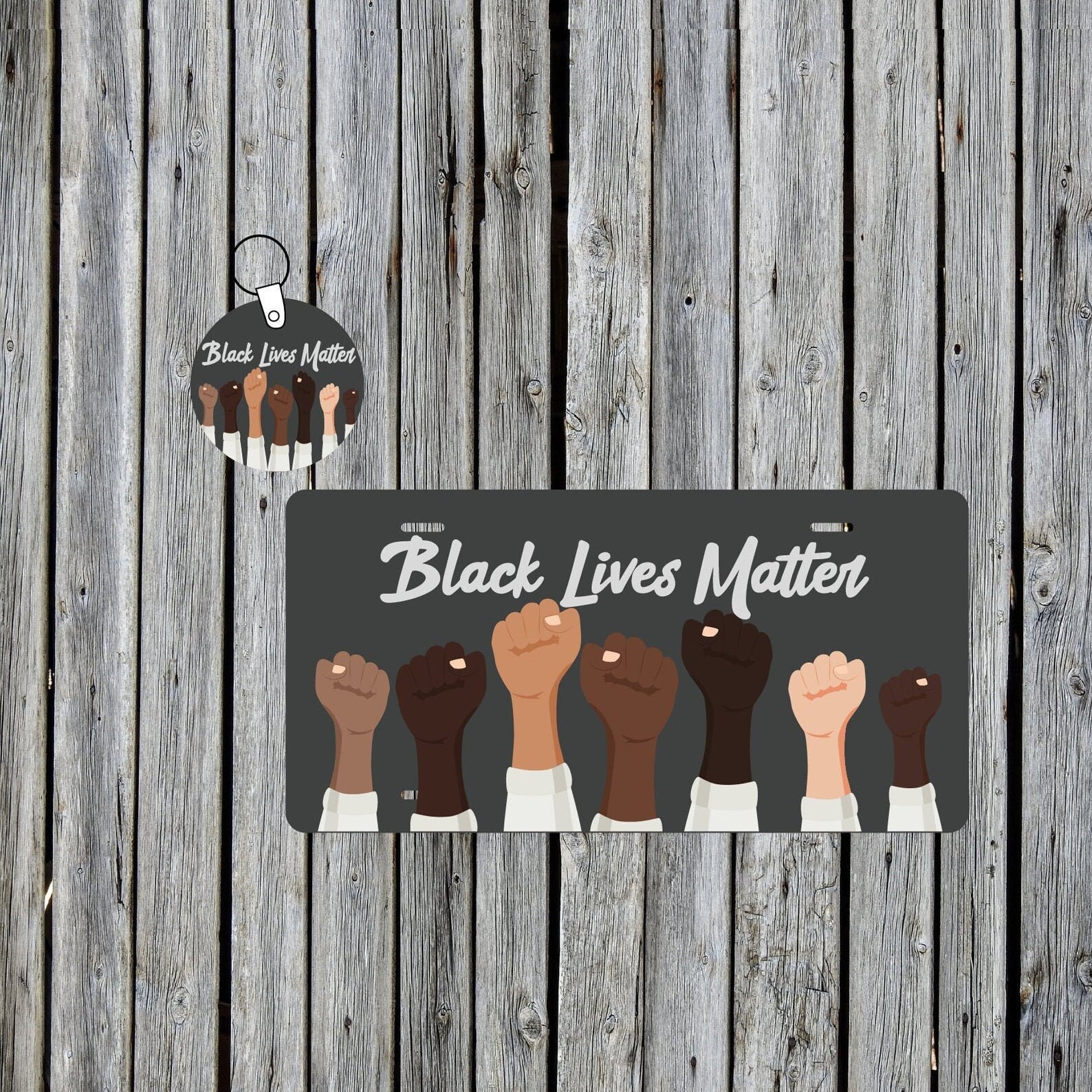 Raised Fist License Plate BLM License Plate License Plate - Etsy