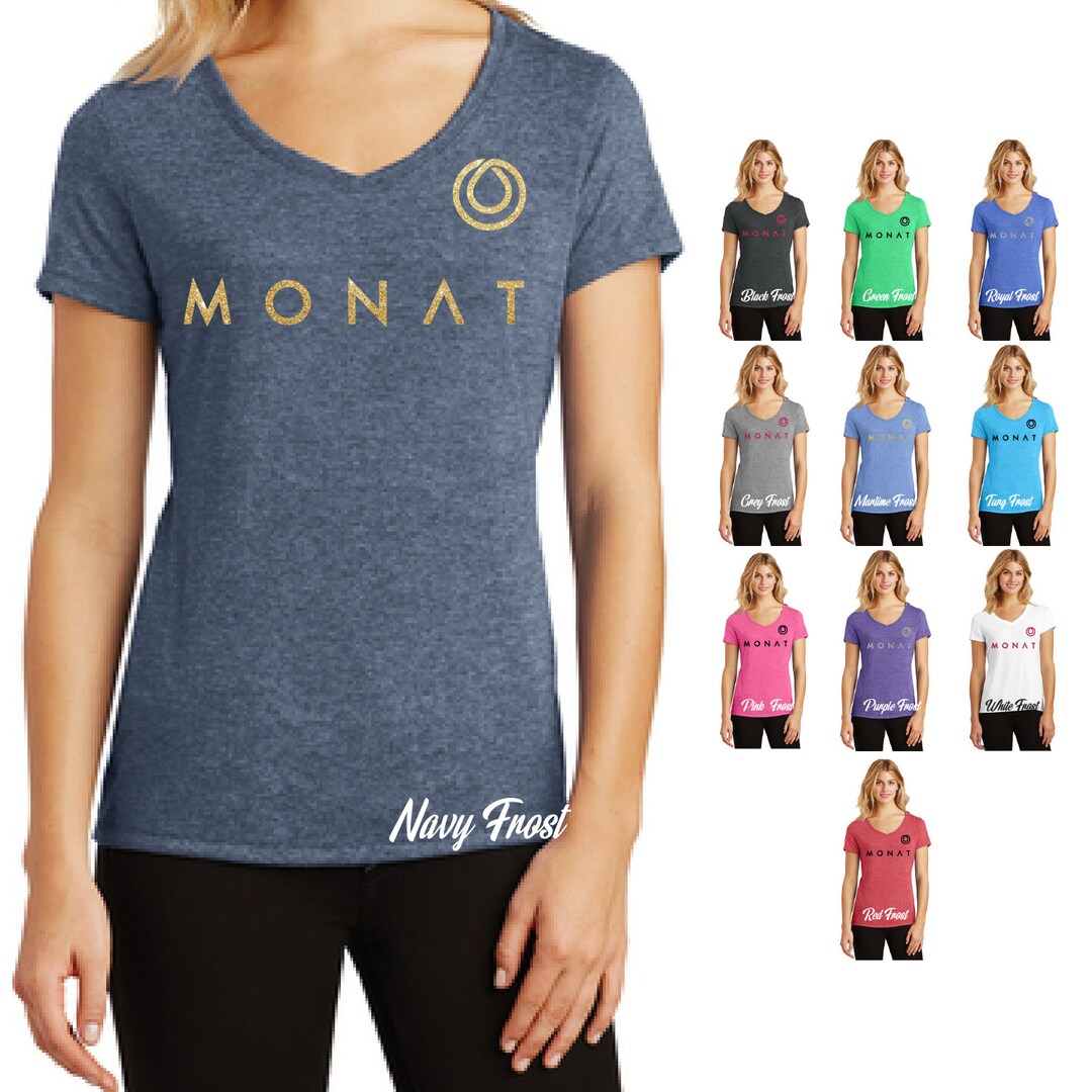 Glitter Monat Tri-blend V-neck Tee Monat V-neck Shirt Monat - Etsy