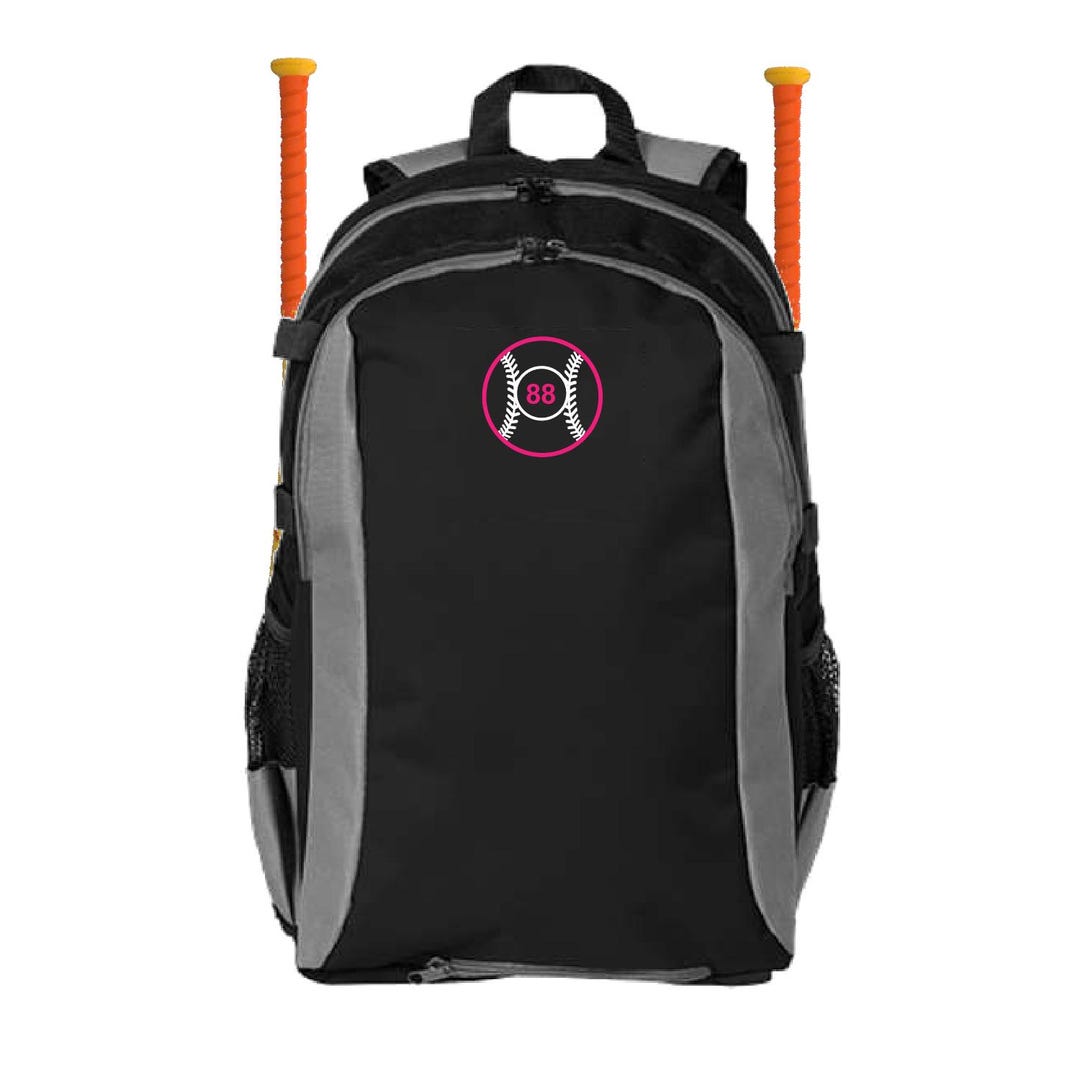 Embroidered Monogram BLACK Bat Bag, Softball Bag, Softball Gift ...