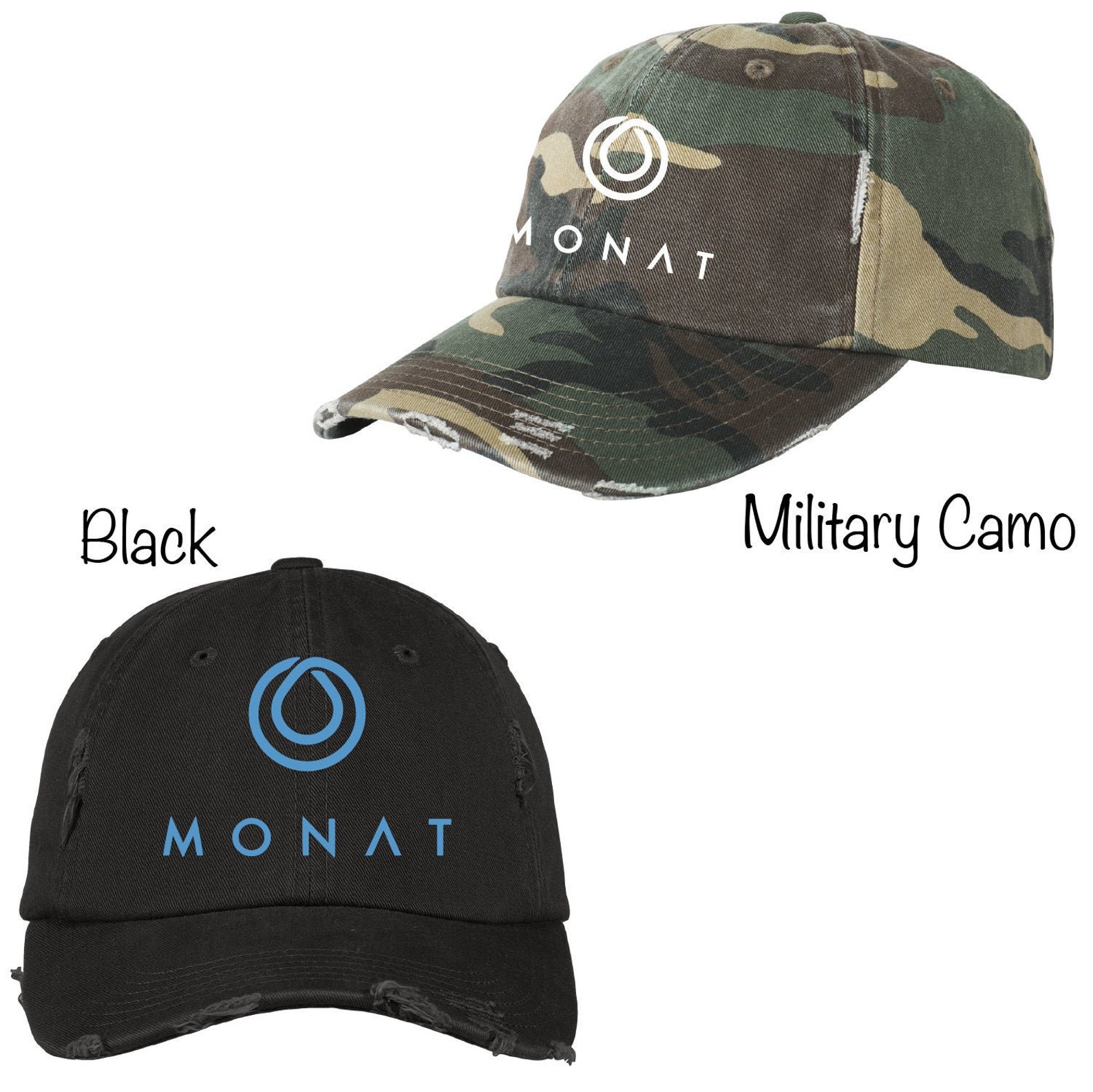 Monat Baseball Cap Monat Trucker Hat Monat Distressed Hat | Etsy