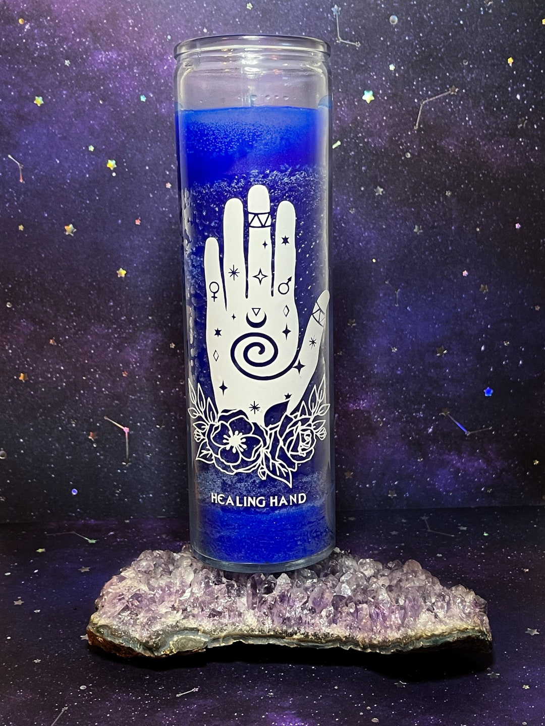 HEALING HAND Prayer Candle – 7 Day Glass Candle - Etsy