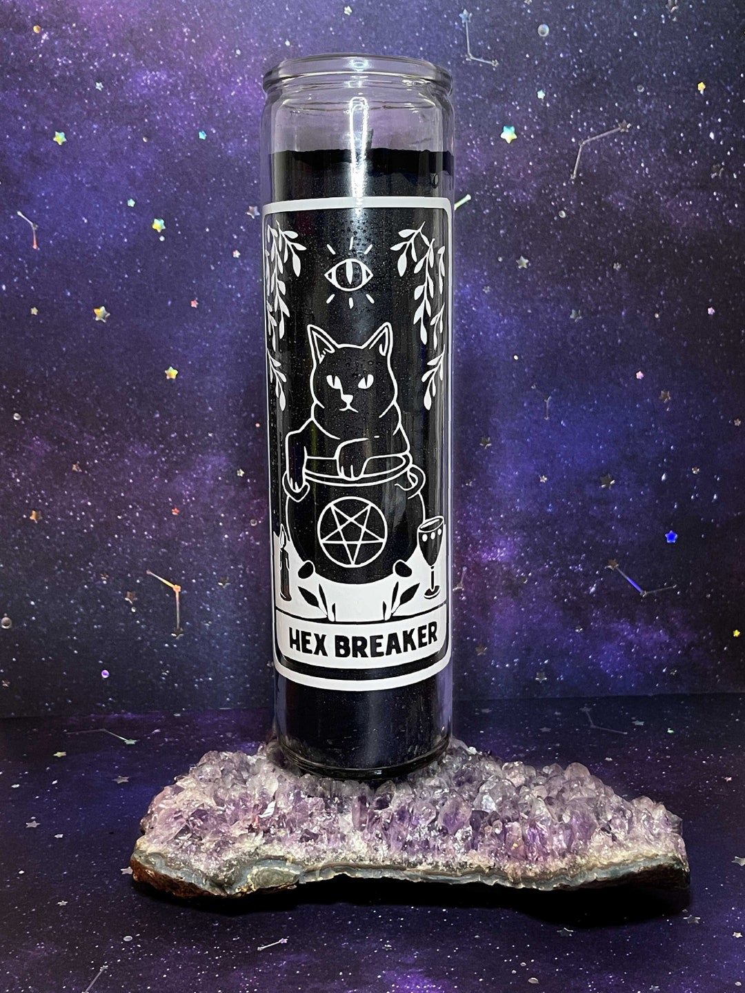HEX BREAKER Prayer Candle – 7 Day Glass Candle - Etsy