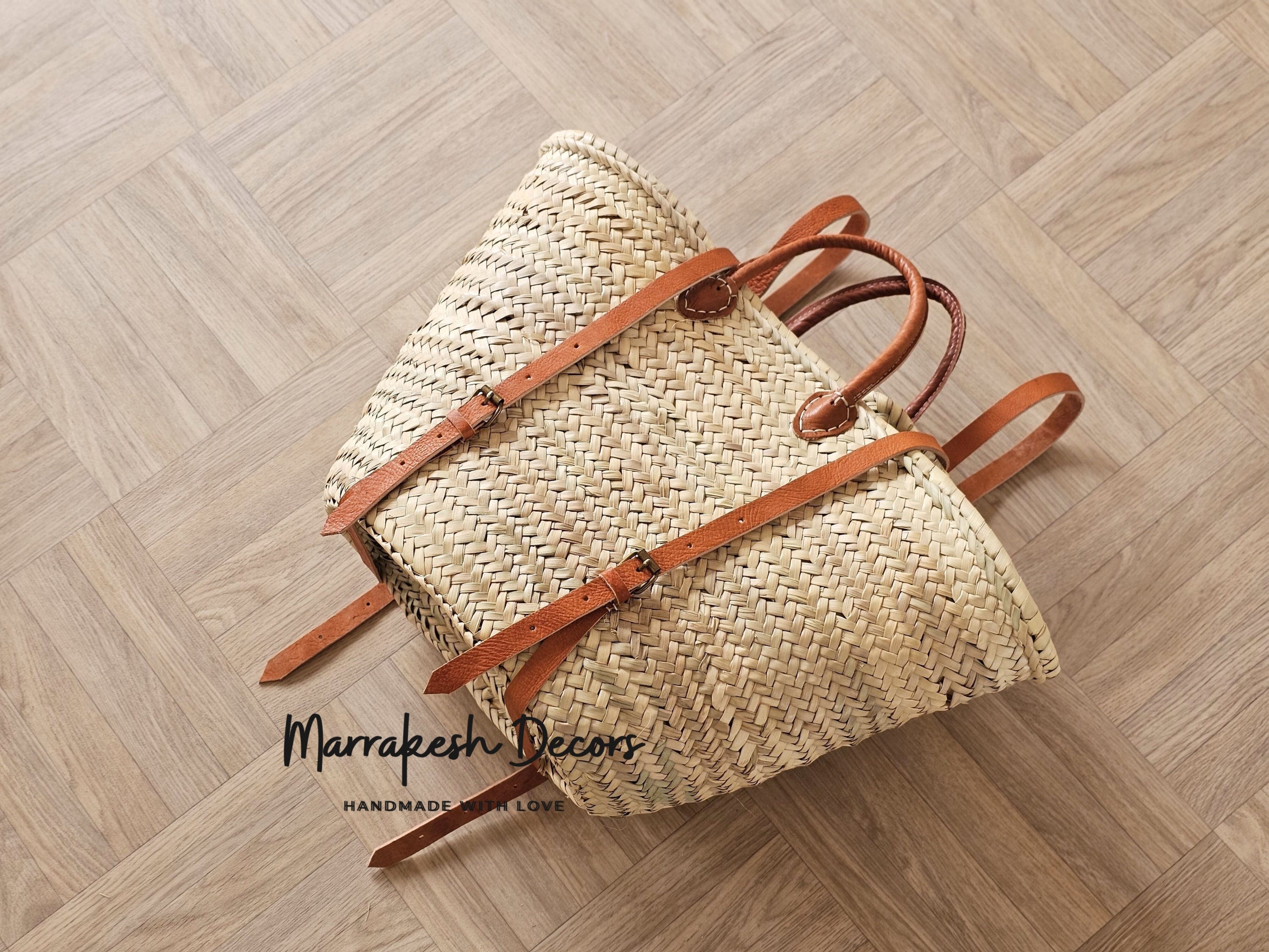 Straw Beach Bag With Leather Straps - Straw Backpack - Hipster Backpack ...