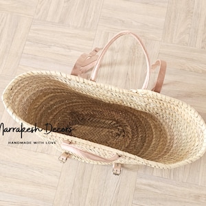 Straw Beach Bag With Leather Straps - Straw Backpack - Hipster Backpack ...
