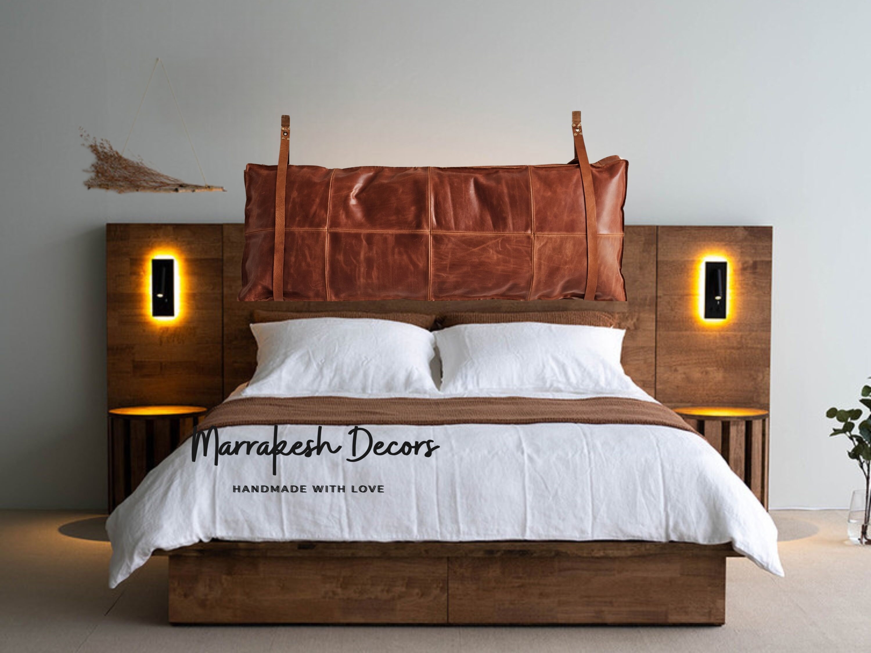 Genuine Leather Hanging Headboard Leather Headboard Hanging Leather High Quality hanging Headboard Hanging Bed Board Etsy