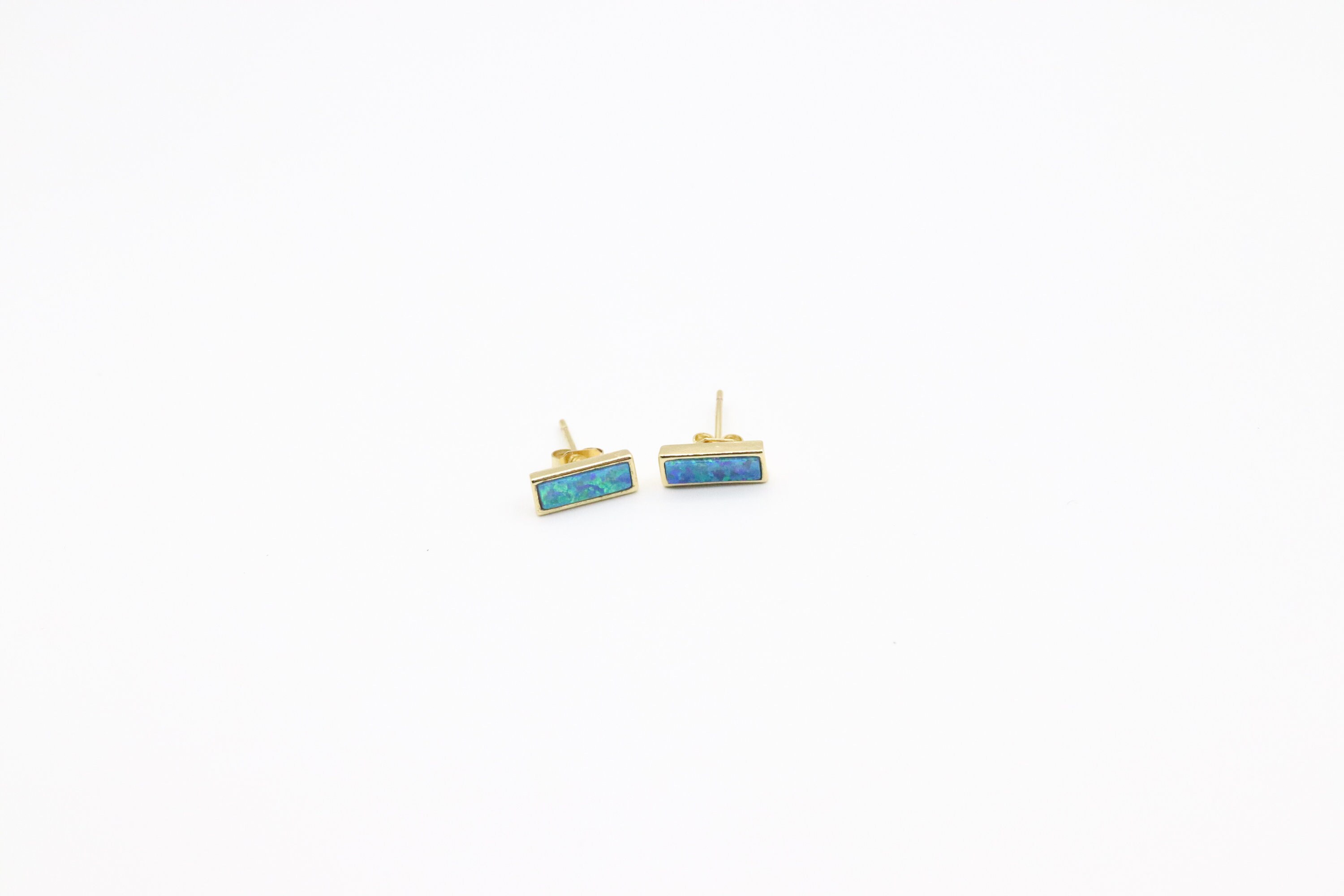 Turquoise Bar Earrings Inspired by Meghan Markle Mirrormeg - Etsy