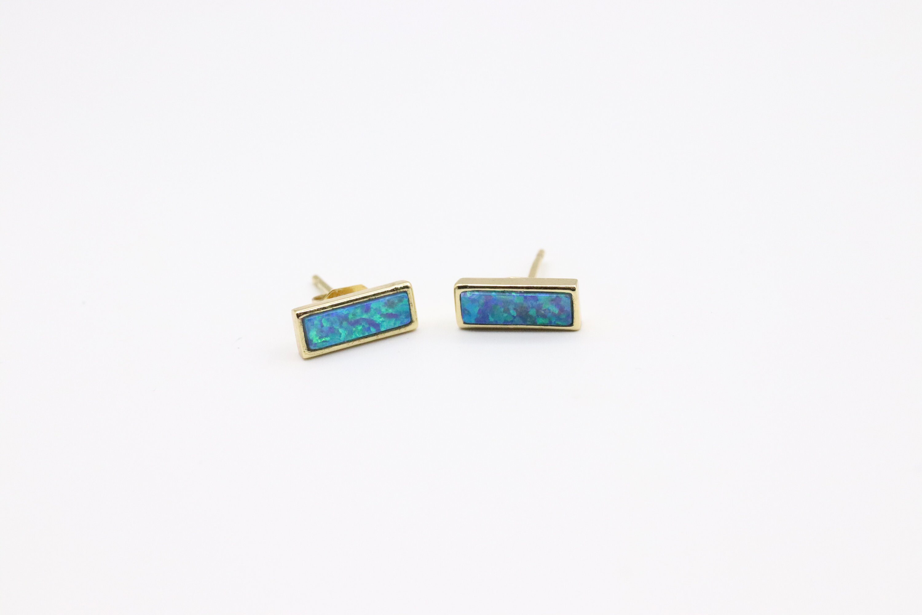 Turquoise Bar Earrings Inspired by Meghan Markle Mirrormeg - Etsy