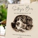 9x12 Poster Wedding Pet Bar Sign, Custom Line Drawing Dog Portrait for ...
