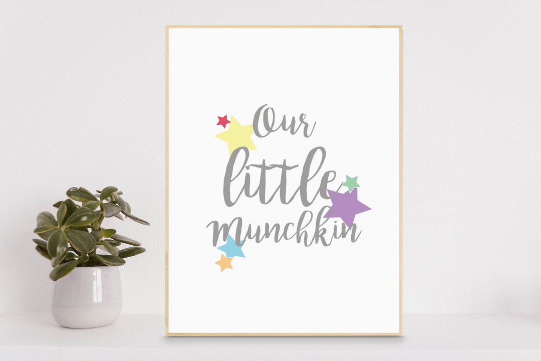 Our Little Munchkin Print A4 Nursery Kids Bedroom Babies - Etsy