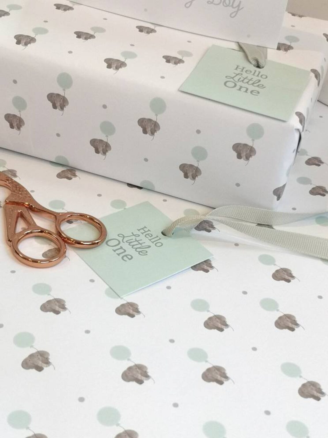 New Baby Gift Wrap Set New Baby Baby Boy Gift Paper Gift - Etsy