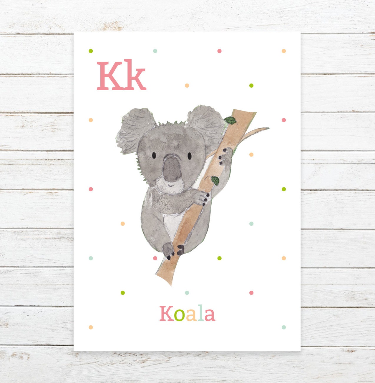 Alphabet Cards 26 A6 Watercolour Alphabet Cards - Etsy