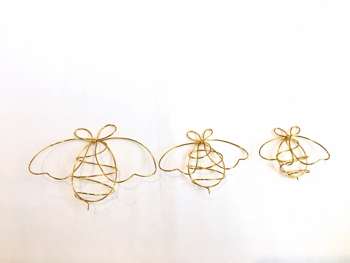 Home Decor Wall Decor Wire Art. Bee. Bedroom. Dorm Room. - Etsy