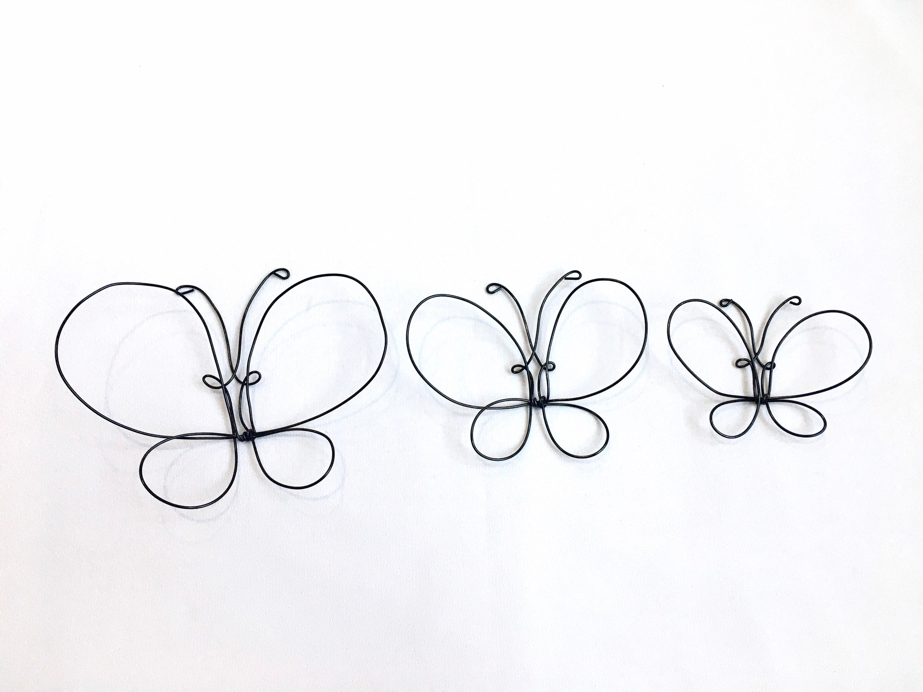 Home Decor. Wall Decor. Wire Art. 2 Small Butterflies - Etsy