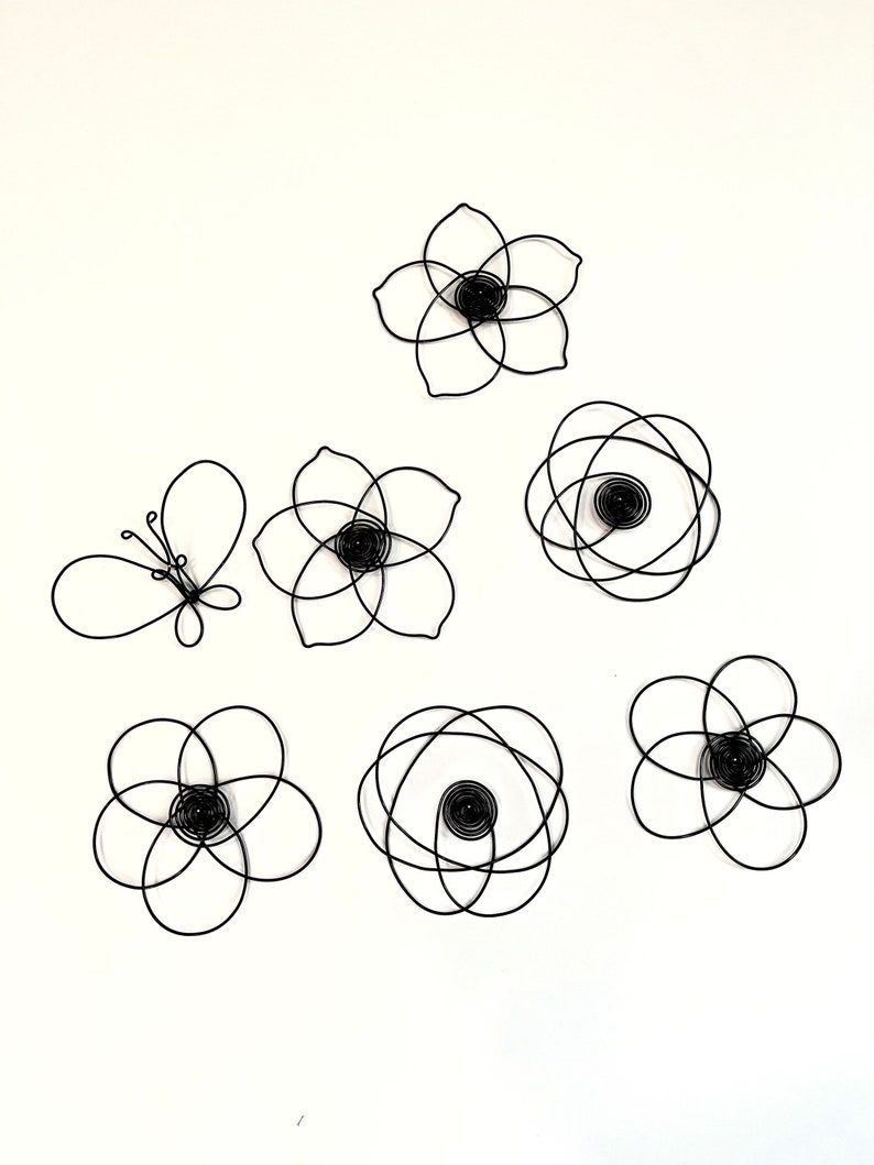 Home Decor. Wire Art Wall Decor. A Set of Extra Small 6 - Etsy