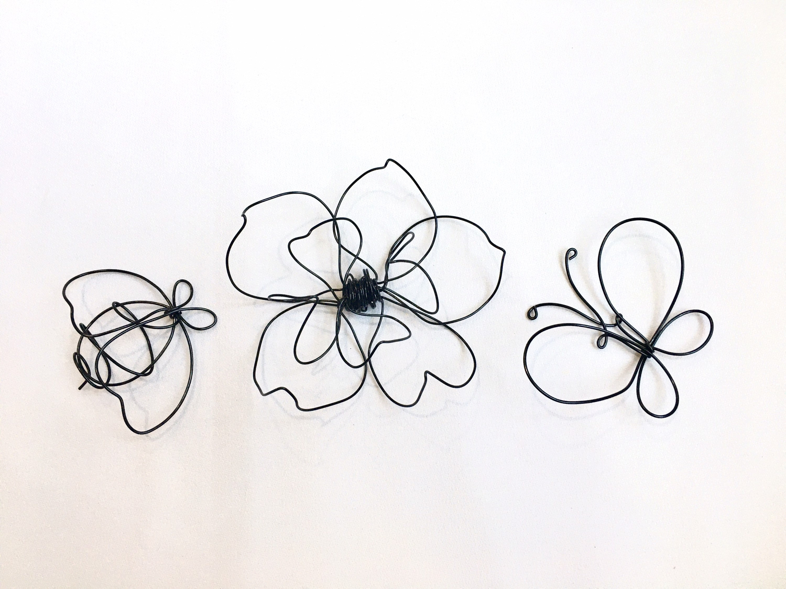 Home Decor. Wall Decor. Wire Art. 2 Small Butterflies - Etsy