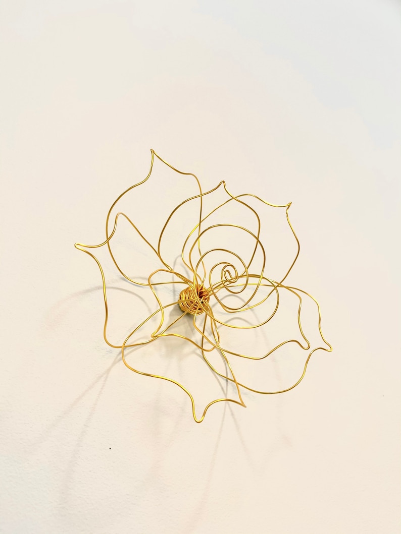 Home Decor Wall Decor Wall Hanging Rose Wire Art Wire | Etsy