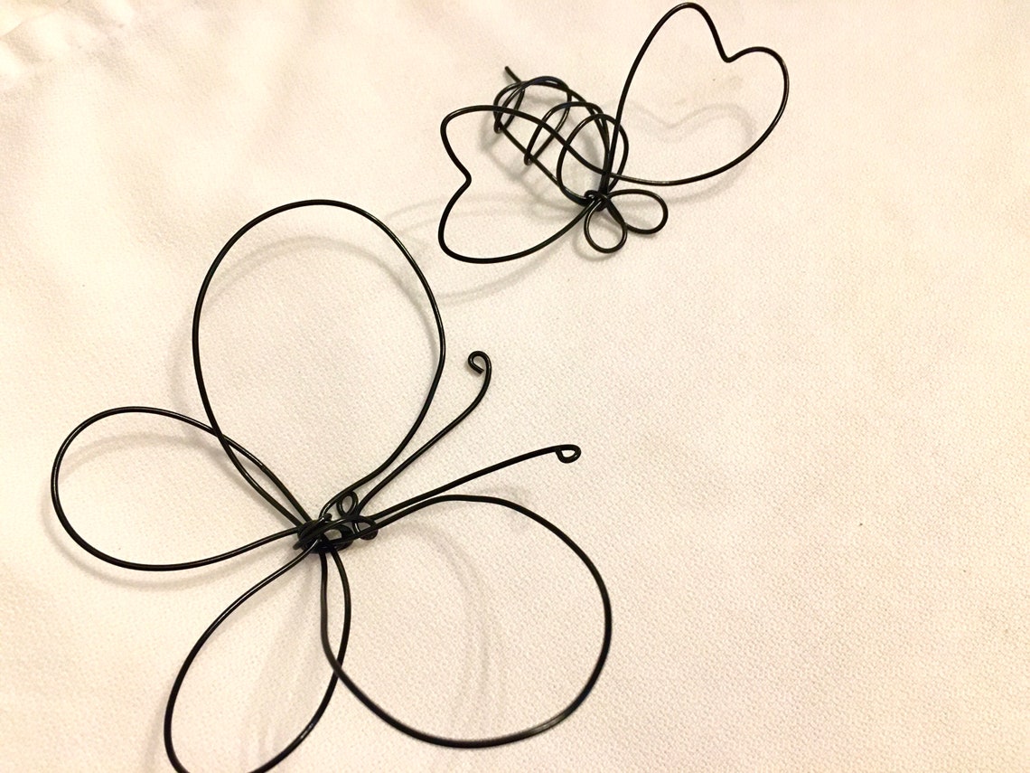 Home Decor. Wall Decor. Wire Art. 2 Butterflies - Etsy