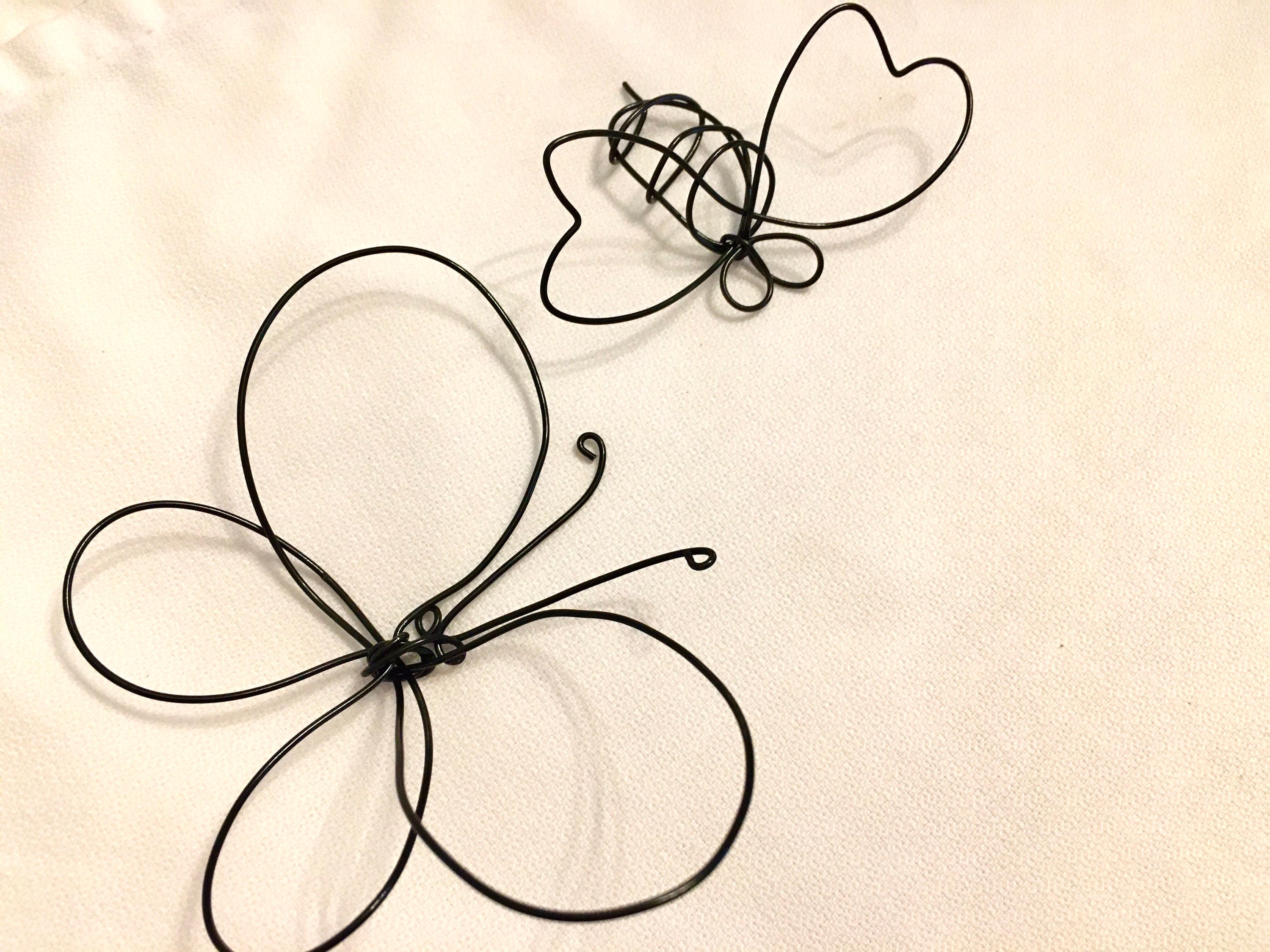 Home Decor. Wall Decor. Wire Art. 2 Small Butterflies - Etsy