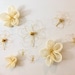 Home Decor. Wall Decor. Hanging. Gold Wire Art. 3 Wire Flowers - Etsy