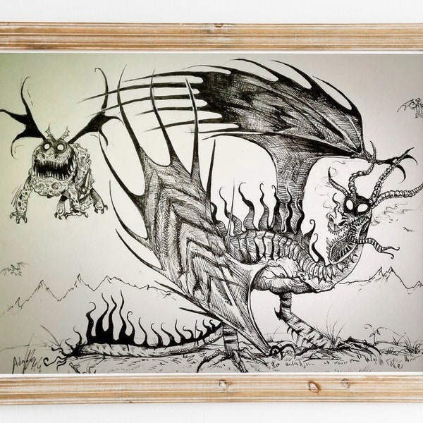 Tim Burton Art - Etsy