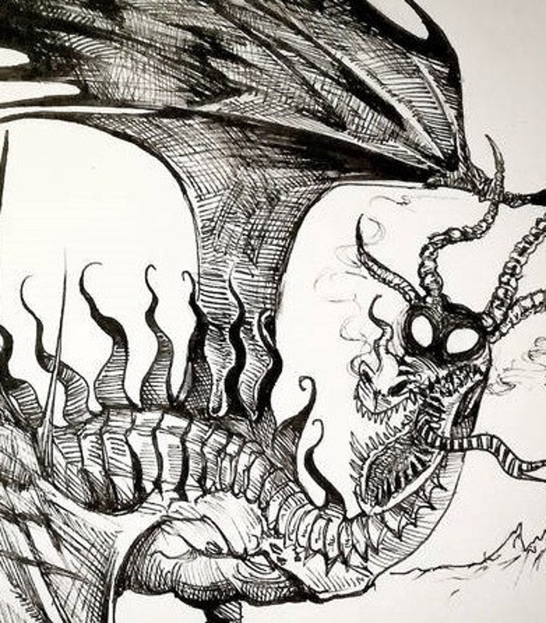 How to Train Your Dragon Tim Burton Style Illustration - Etsy Ireland