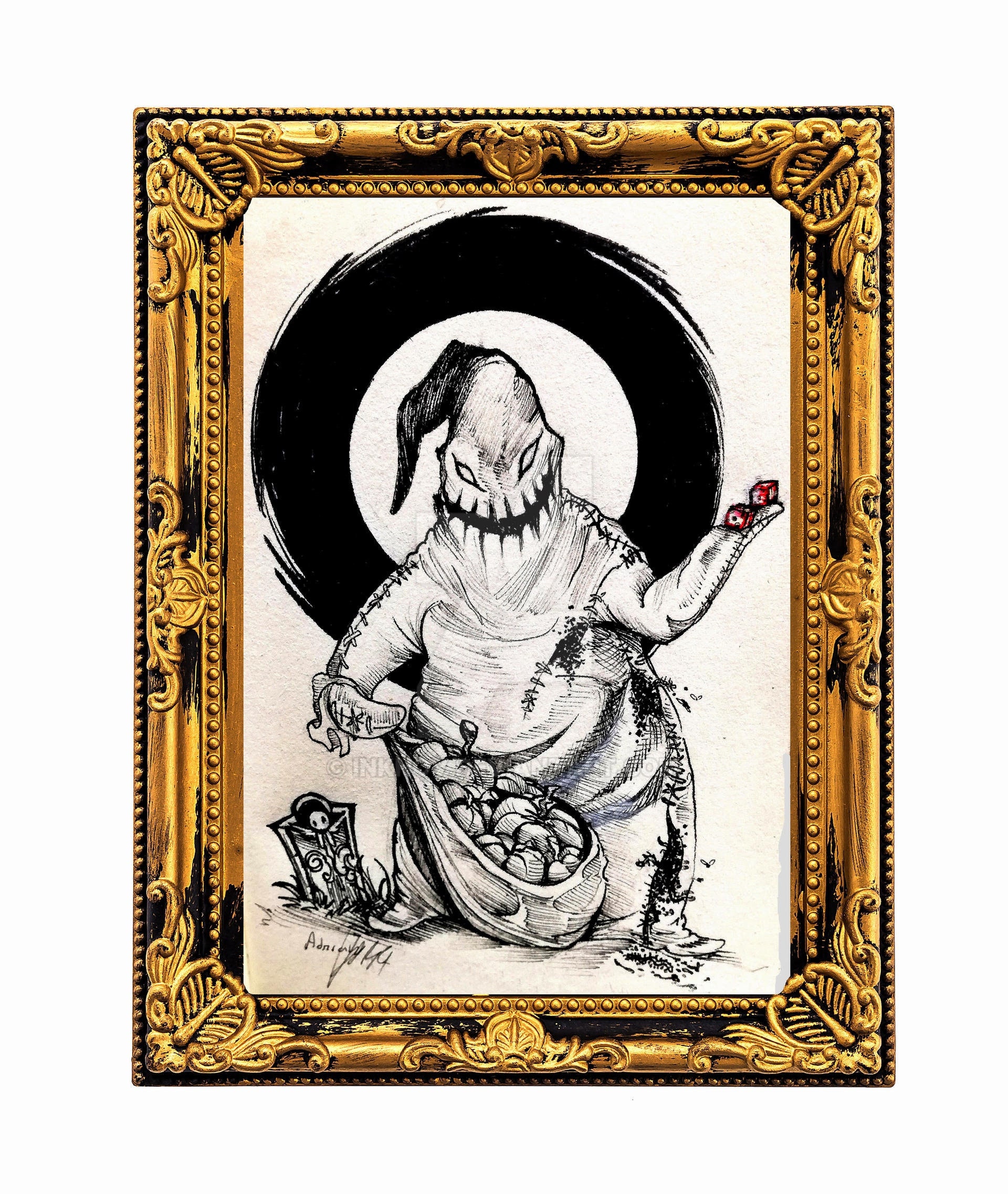 Oogie Boogie Nightmare Before Christmas Drawing