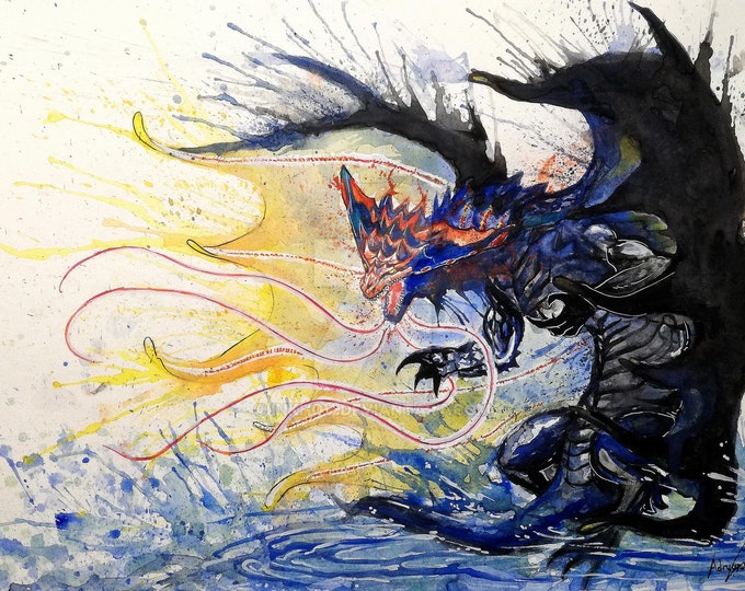 Deviljho Painting, Monster Hunter World Illustration, Angry Pickle ...