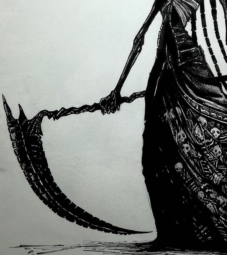 Dark Souls Print, Nashandra Illustration, Video Game Drawing Gift ...