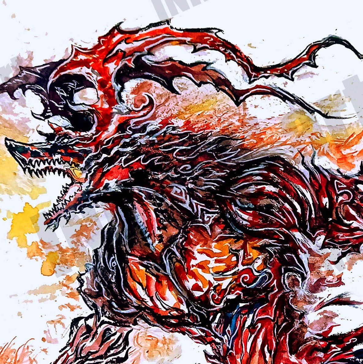 Final Fantasy XVI Ifrit Impresión De Bellas Artes De Edición Limitada ...