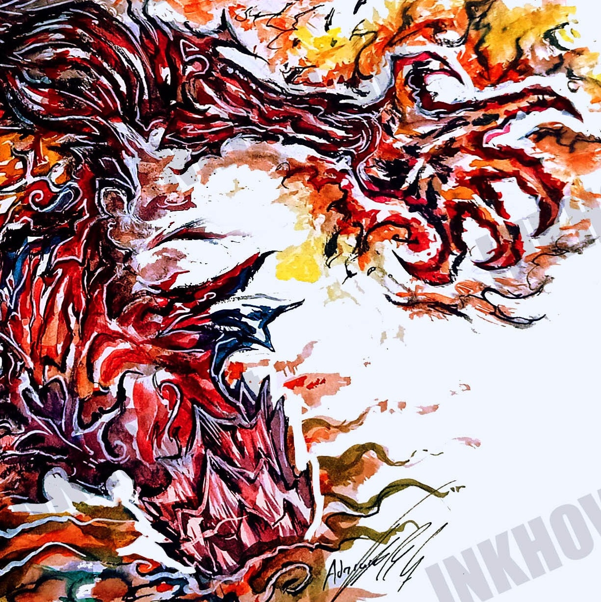 Final Fantasy XVI Ifrit Impresión De Bellas Artes De Edición Limitada ...