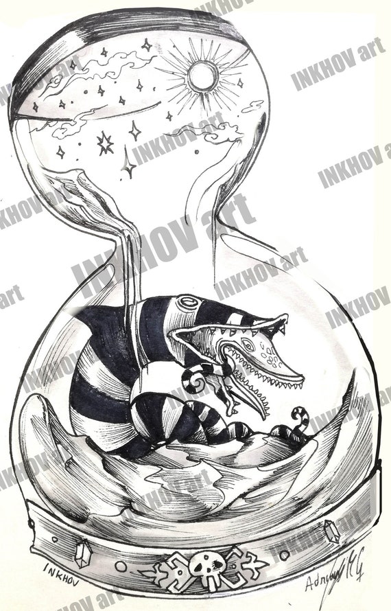 Sandworm Beetlejuice Drawing