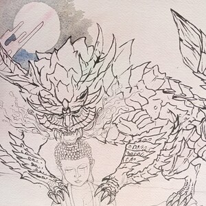 Monster Hunter Rise Print Magnamalo, Art Print, Game Art Poster ...