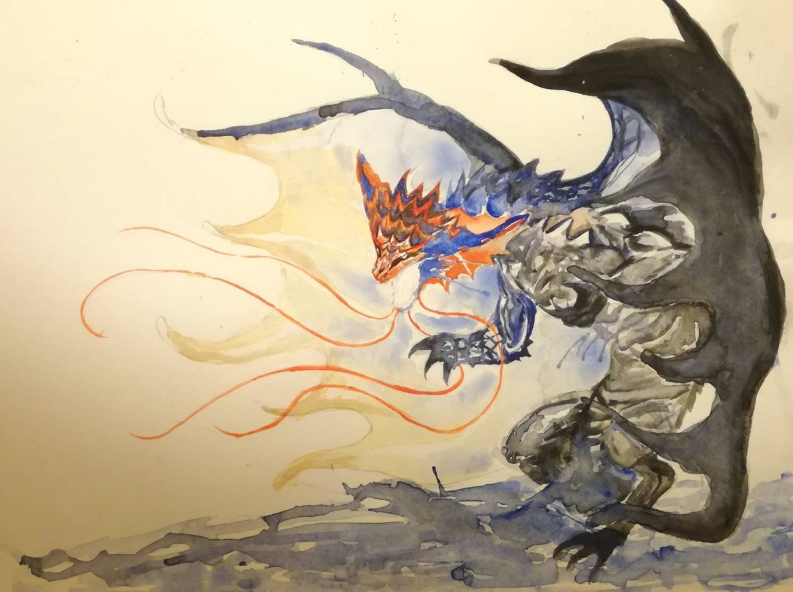 Monster Hunter Poster / Namielle Print Mhworld Iceborne - Etsy