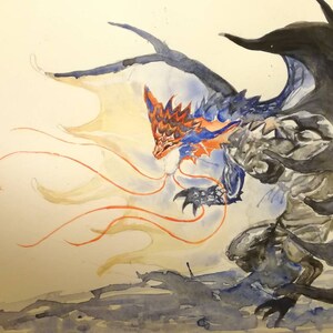 Monster Hunter Poster / Namielle Print, Mhworld Iceborne, Videogame ...