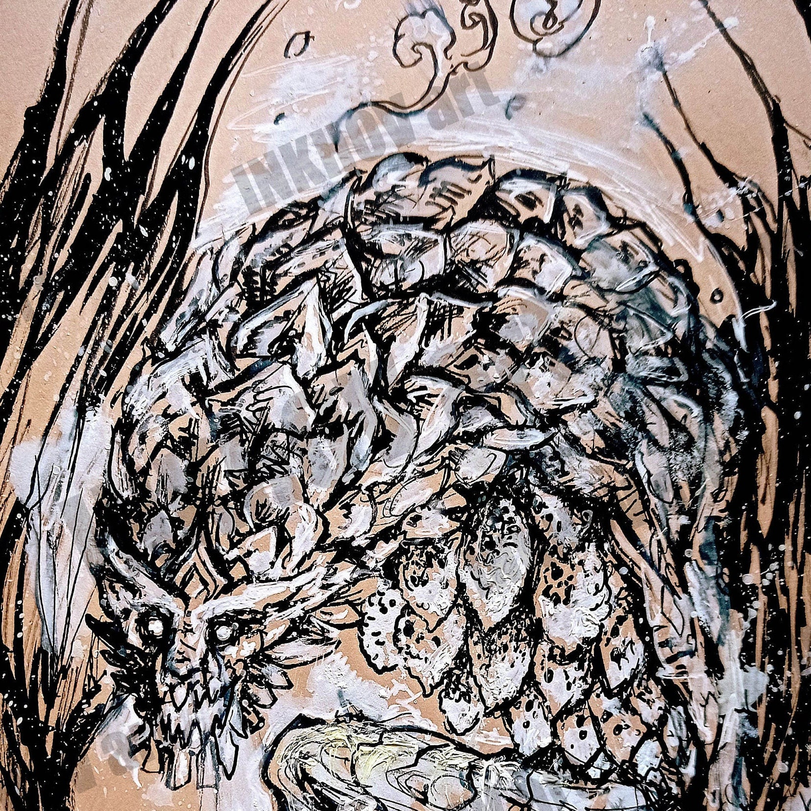 Bazelgeuse Monster Hunter World Print Ink Drawing of MHW - Etsy