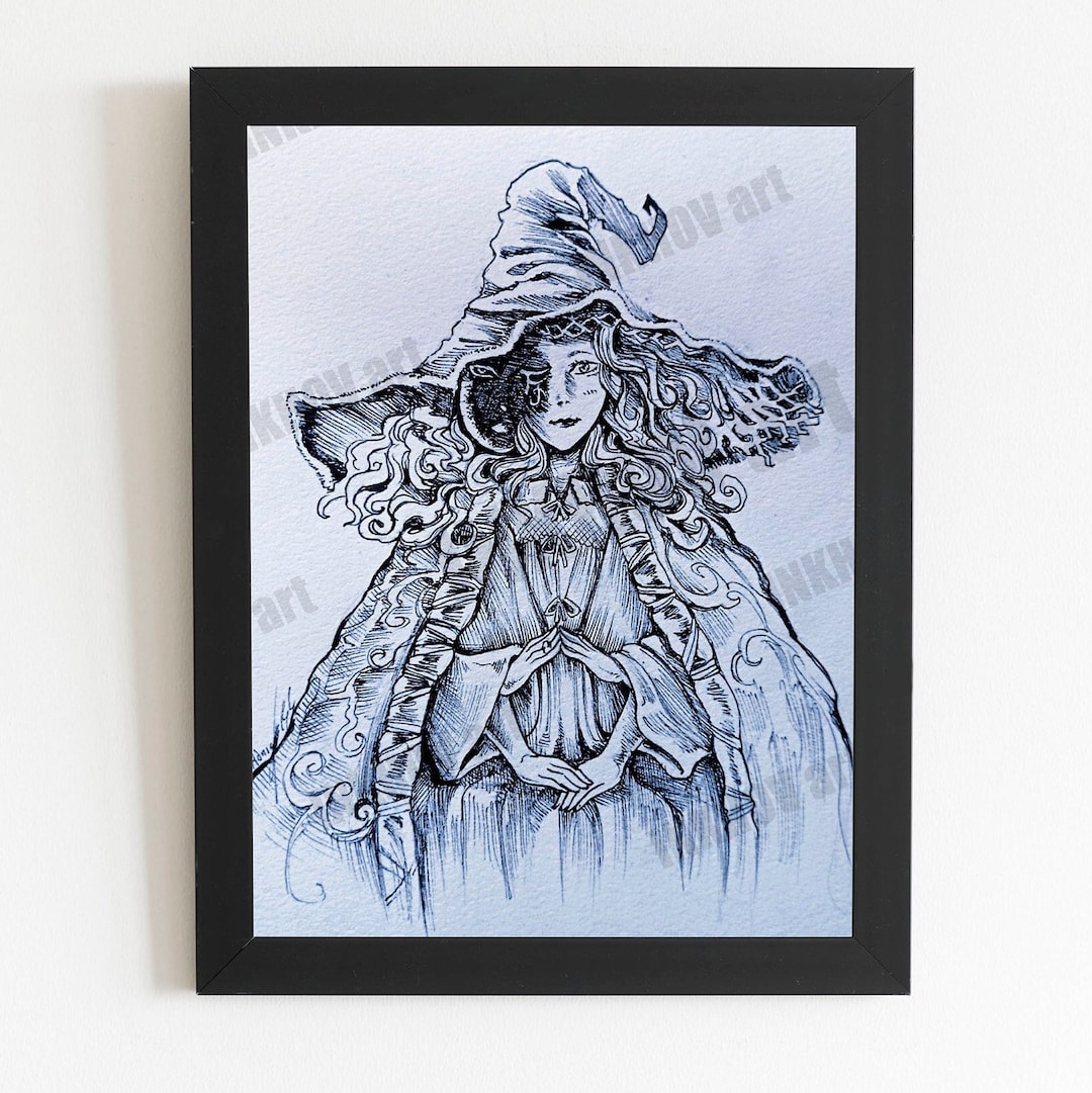 Elden Ring Ranni the Witch // Elden Ring Lineart Poster - Etsy