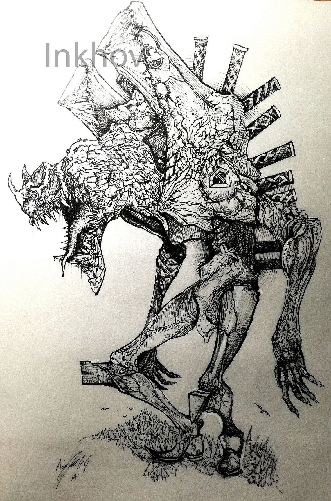 Evangelion Print Eva 02 Drawing Manga Wall Eva Anime Manga - Etsy