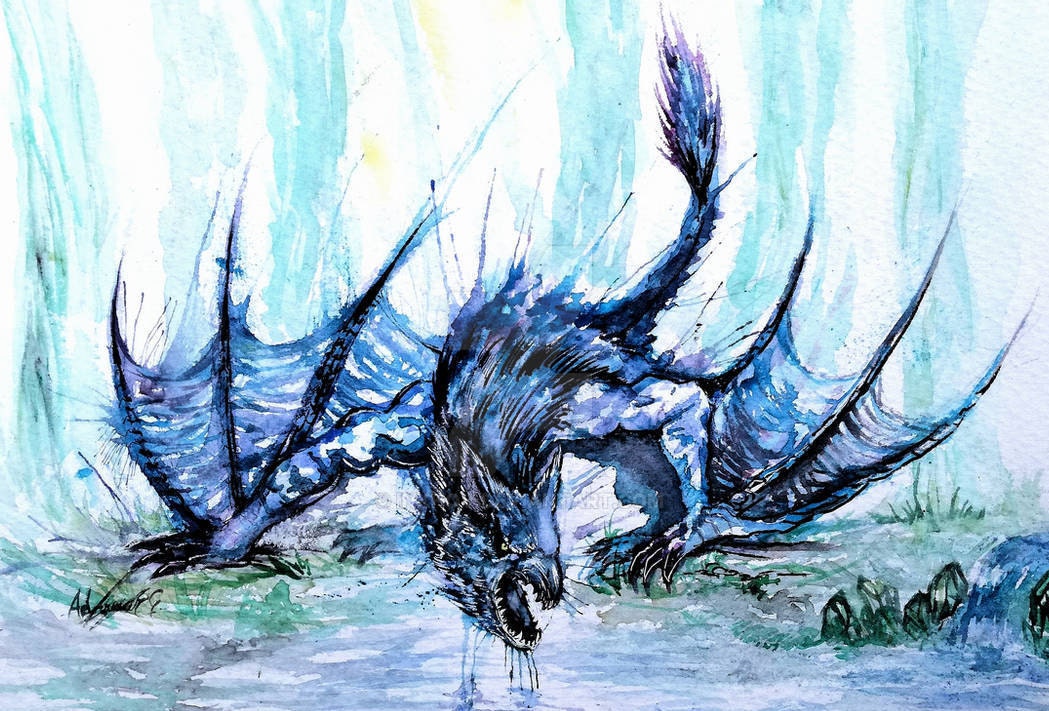 Nargacuga Print Monster Hunter World Painting Mhw Drawing - Etsy
