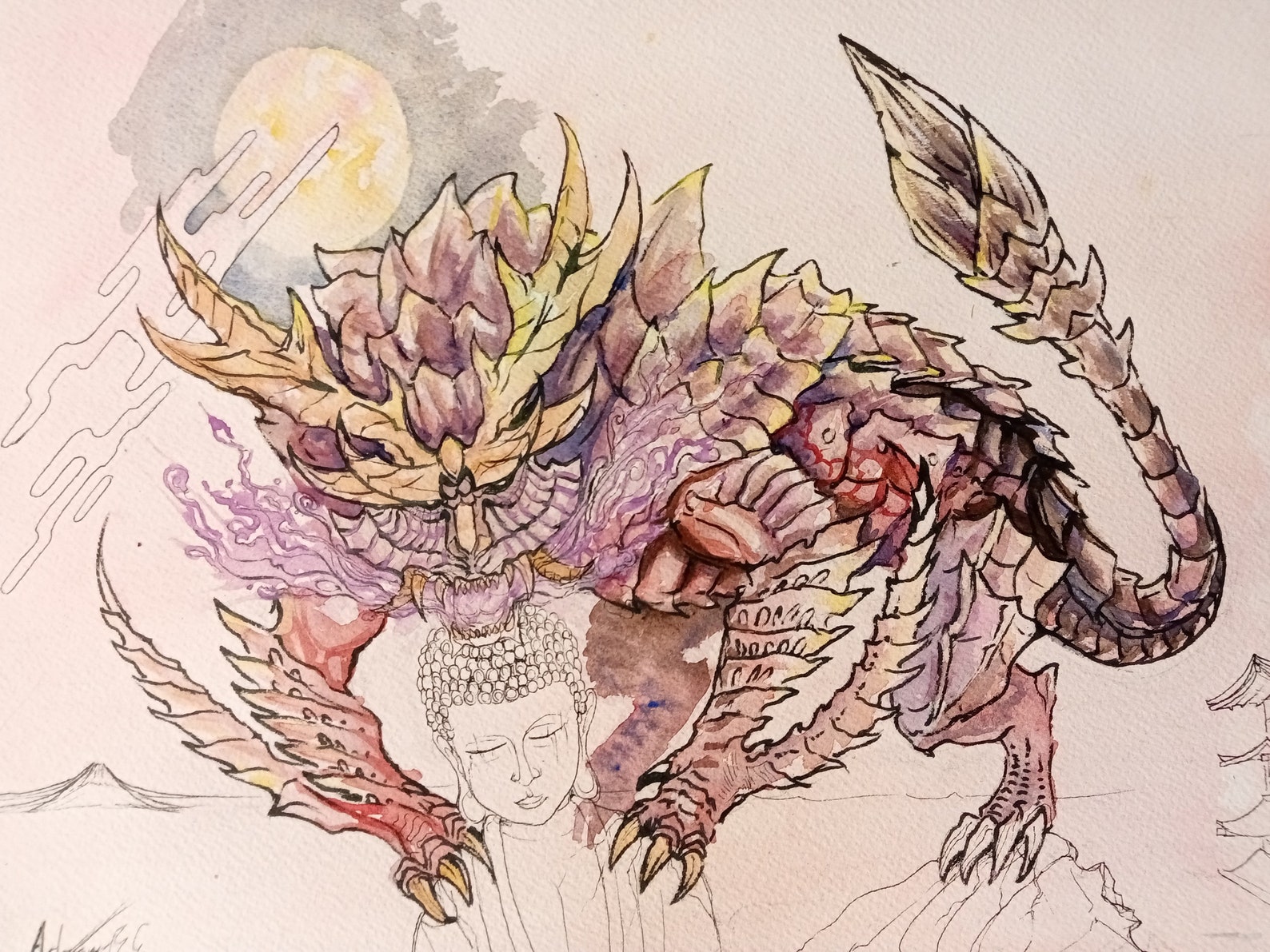 Monster Hunter Rise Print Magnamalo Art Print Game Art - Etsy