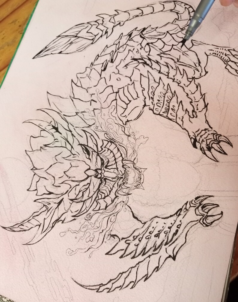 Monster Hunter Rise Print Magnamalo Art Print Game Art - Etsy