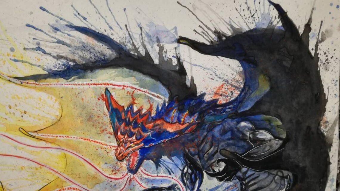 Monster Hunter Poster / Namielle Print Mhworld Iceborne - Etsy