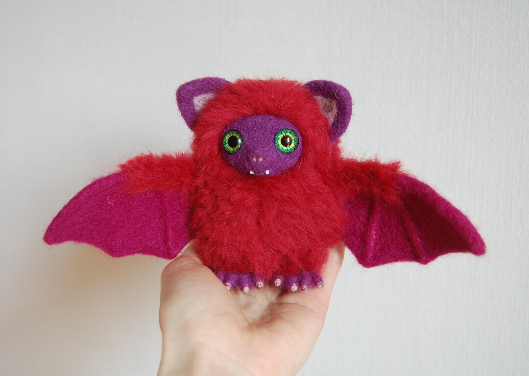Needle Felted Bat Fantastic Creature Gothic Gift Ideas Felt Animal ...