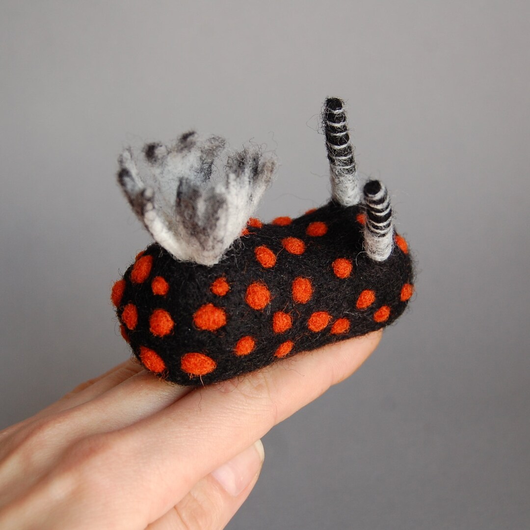 Sea Slug Nudibranch Nembrotha Yonowae Wool Needle Felted Toys Kawaii ...