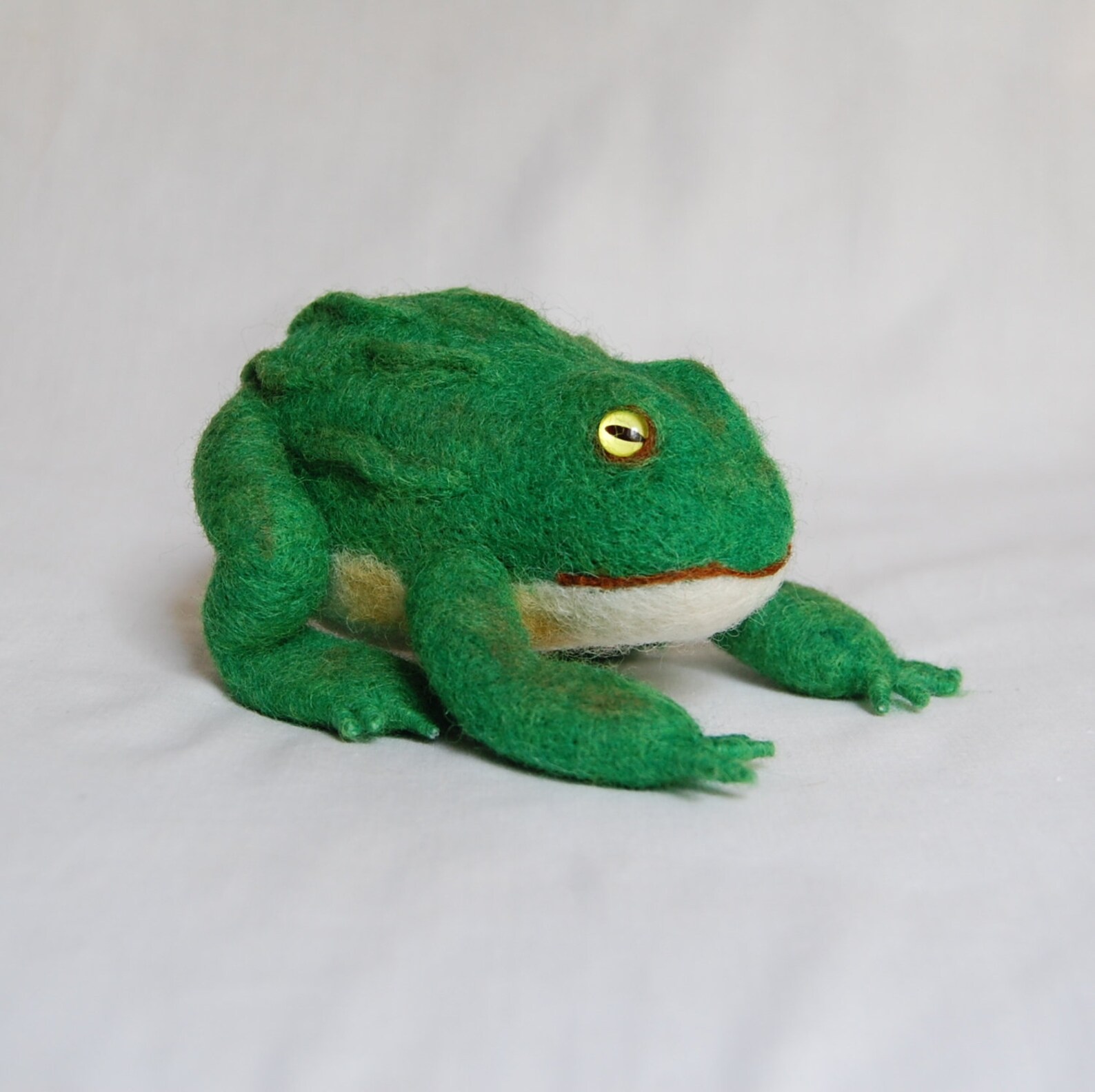Needle Felted Toad Wool Toad Handmade Toad Sculpture Cute Toad Frog ...