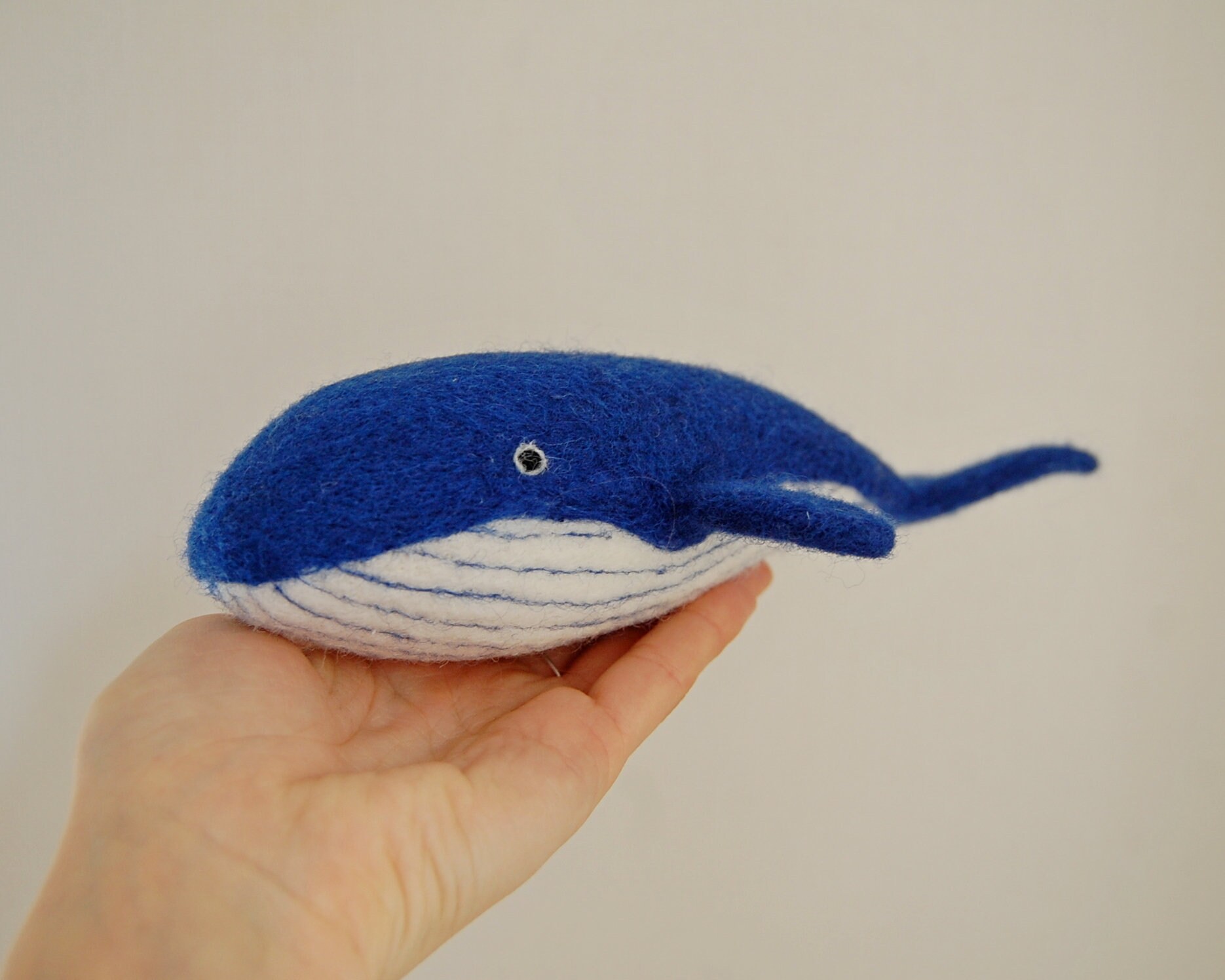 Blue Whale Miniature Animal Needle Felted Whale Decor Ocean Themed ...