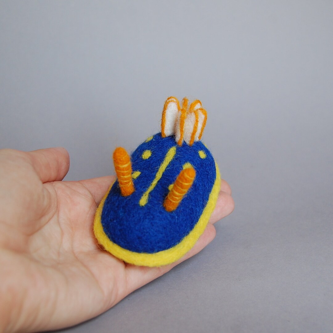Hypselodoris Festiva Sea Slug Wool Needle Felted Toy Kawaii Animal ...